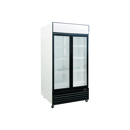 EXQUISITE - DC1000P - DISPLAY CABINETS DOUBLE DOOR UPRIGHT DISPLAY CHILLERS