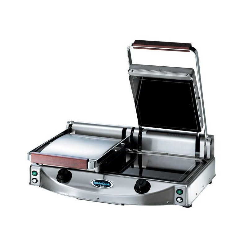 SPIDOCOOK - SPE-SP020P Flat Plate Black Glass Ceramic Double Contact Grill
