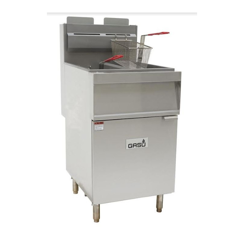 GASU COMMERCIAL GAS DEEP FRYER - SPLIT PAN