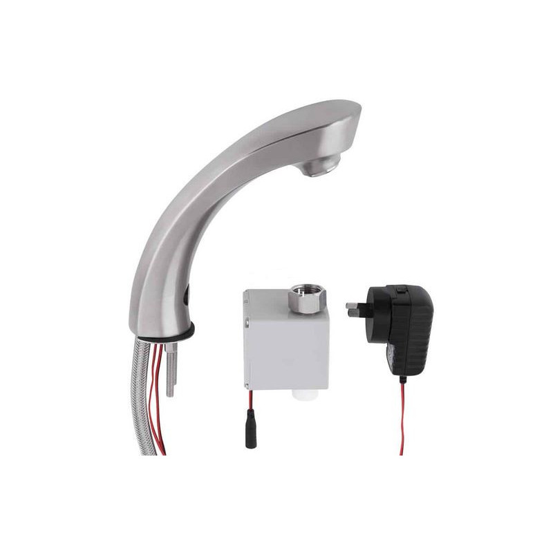 3 Monkeez STAINLESS STEEL INFRARED HOB MOUNTED SENSOR TAPS BATTERY POW