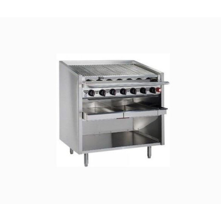 MagikitchN 600 Series Char Grills Floor Model 10 Burners - FM-648-SMB