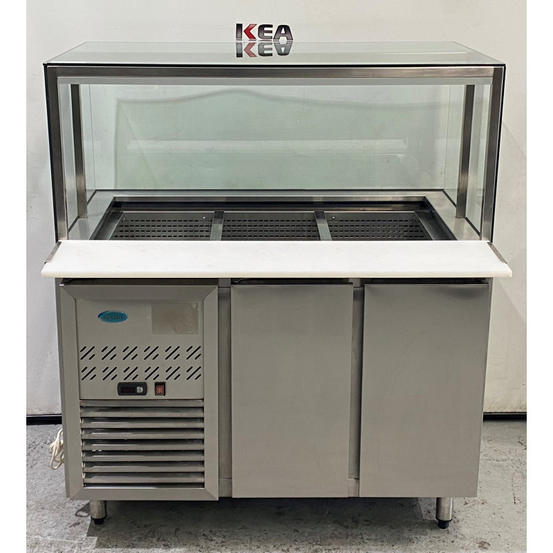 Ice Blue Noodle Bar 2 Door Fridge NBF-1275