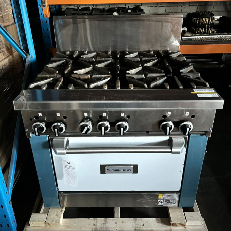 Garland 6 Burner Stove GF36-6R-NG Restaurant Range oven Nat Gas - ST23 ...