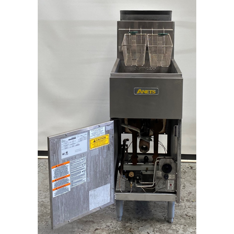 Used Anets double basket Gas Fryer SLG40