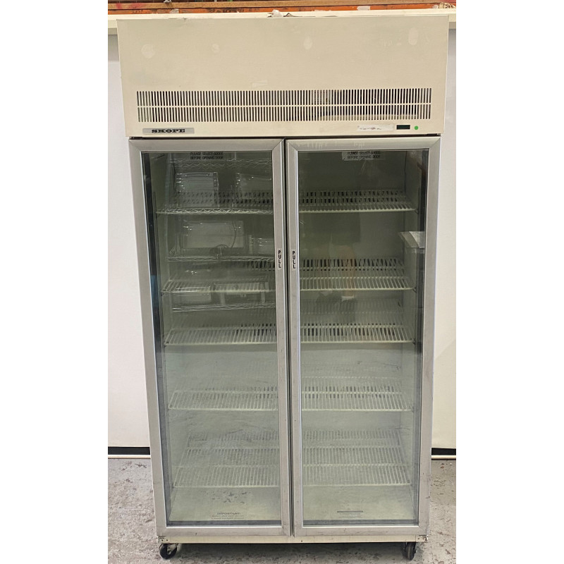 SKOPE Double Glass Door Freezer