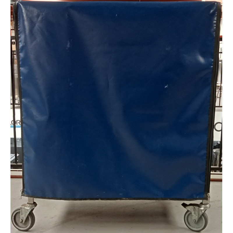 Stainless Steel 12 Tray Service Trolley With Thermal Blanket