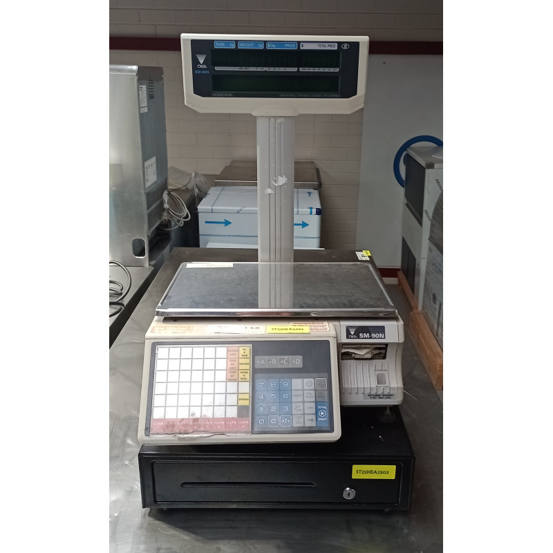 Used Avery Berkel SM90NDP Kitchen Scale System with Cash Drawer