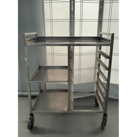 Stainless Steel 3 Tier Trolley With Tray Racks