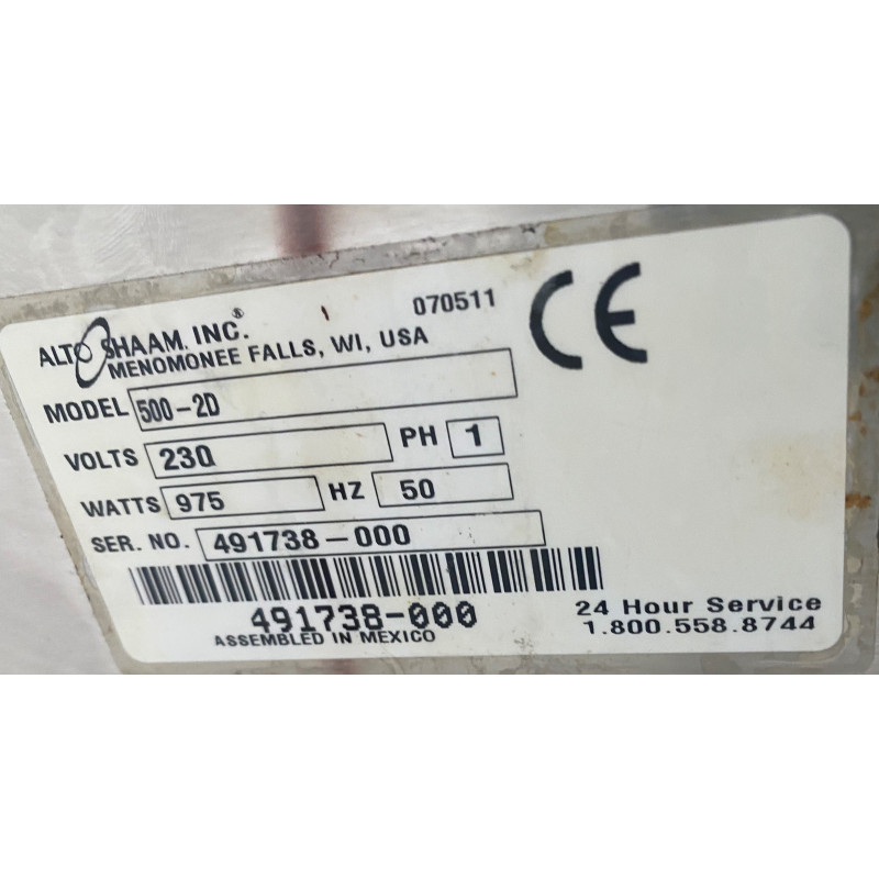 ALTO SHAAM 2 DRAWER WARMING DRAWER 500-2D