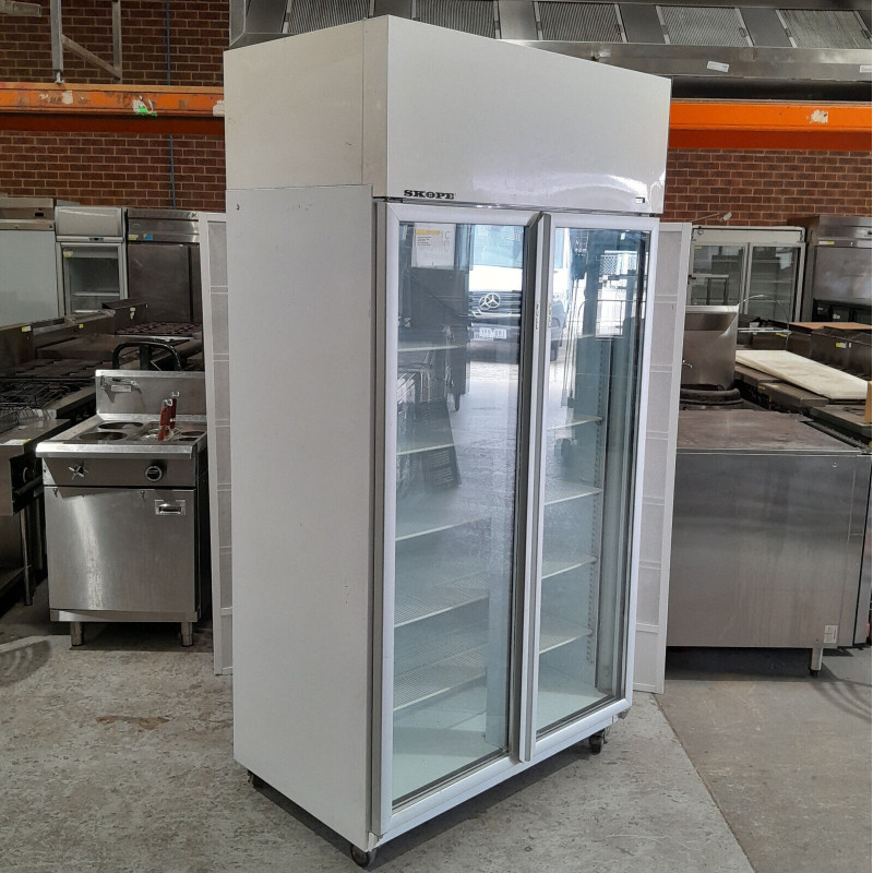 Used Skope TME1000-H 2 Glass Door Upright Fridge