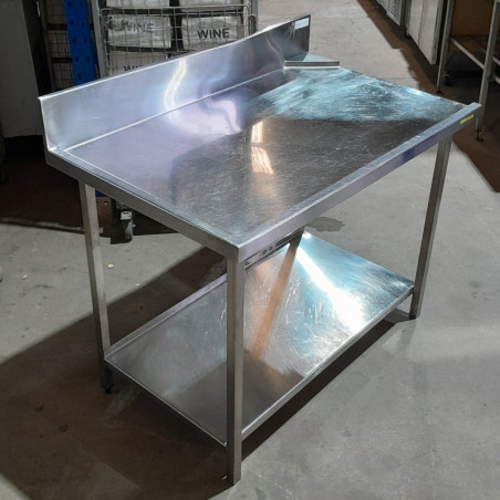 Used Custom made Stainless steel Dishwasher Inlet/outlet Bench