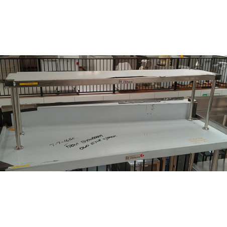 Ex-Display Simply Stainless 1500mm wide Bench Over Shelf SS12.1500