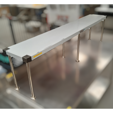Ex-Display Simply Stainless 1800mm wide Bench Over Shelf SS12.1800