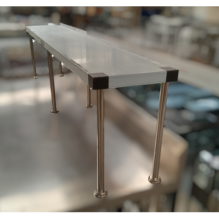 Ex-Display Simply Stainless 1800mm wide Bench Over Shelf SS12.1800