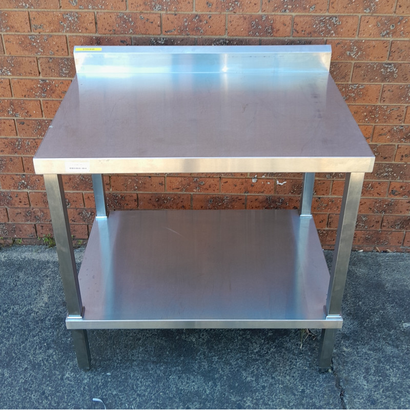 Used Stainless Steel Benches with Splashback Freestanding - ST25UK100