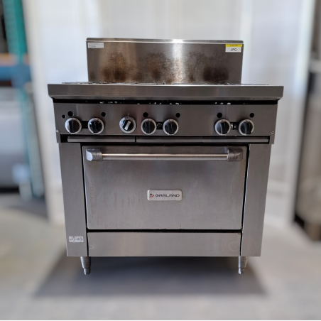 Used Garland GF36-6R Range 900mm Wide 6 Burner LPG Gas Oven