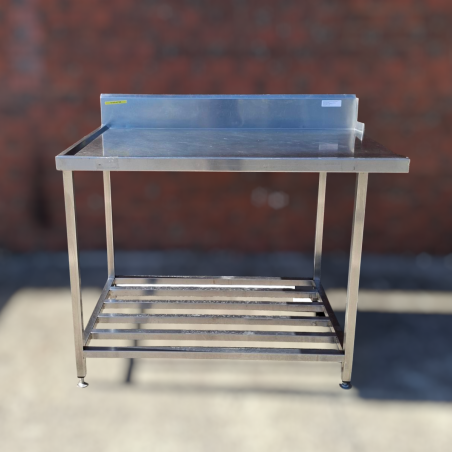 Used 1.2m Stainless Steel Dishwasher Outlet Bench – Commercial