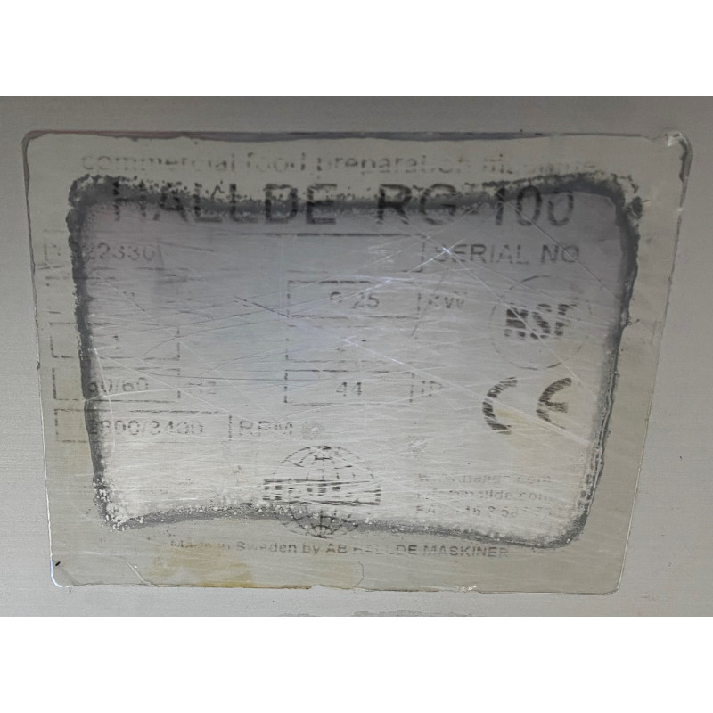 Used Hallde RG100 Food Preparation Machine
